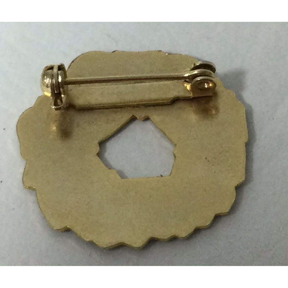 Vintage Wreath Lapel Pin Brooch Christmas Holiday 1" | eBay