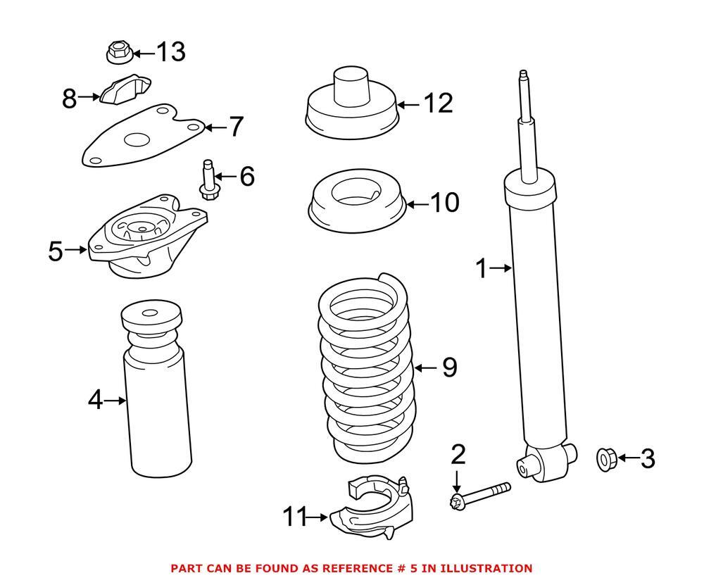 For BMW Genuine Shock Mount Rear 33506864452 | eBay