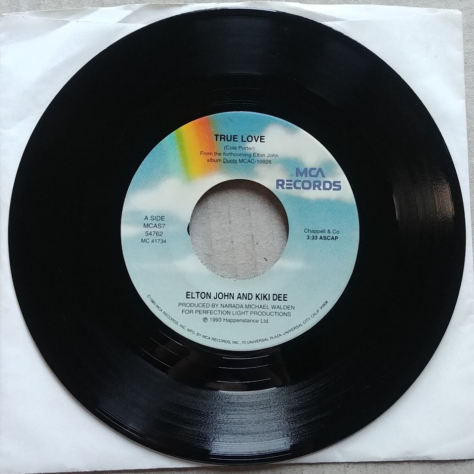 ELTON JOHN & ERIC CLAPTON Runaway Train 45 7" POP ROCK Record Vinyl ...