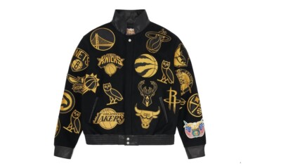 OVO x NBA Jeff Hamilton Team Icons Wool Jacket Drake Brand New w/ Bag ...