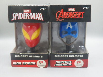 Marvel Avengers Captain America/Iron Man Die-Cast Helmets Walgreens ...