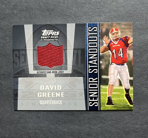 2005 Draft Picks & Prospects Senior Standouts Relics David Greene ...