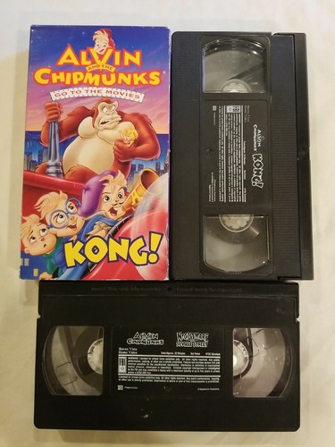 ALVIN AND THE CHIPMUNKS LOT OF 2 VHS: GO TO THE MOVIES: KONG AND ...