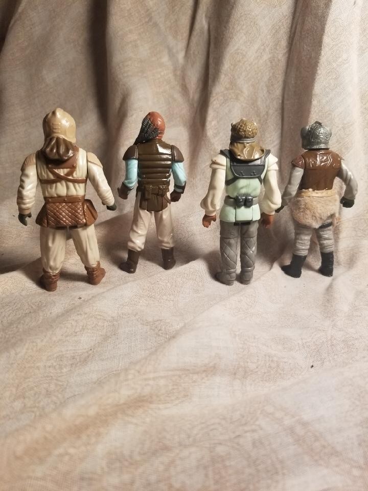 Vintage Star Wars 1983 Klaatu & Weequay Figures HK And 1983 Nikto ...