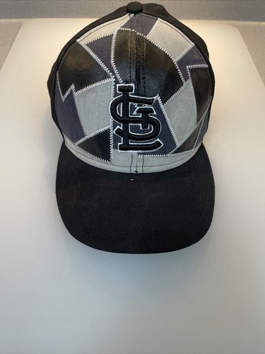 New Era 59fifty 7 1/4 St Louis Cardinals Black And Gray Leather ...