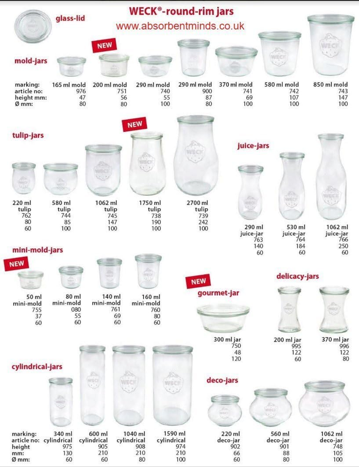 12 Weck Jar Stainless Steel Clips / Clamps - suitable for 6 jars ...