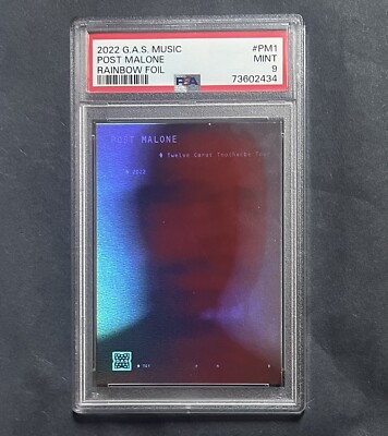 Post Malone 2022 GAS Music #PM1 Rainbow Foil Twelve Carat Toothache ...