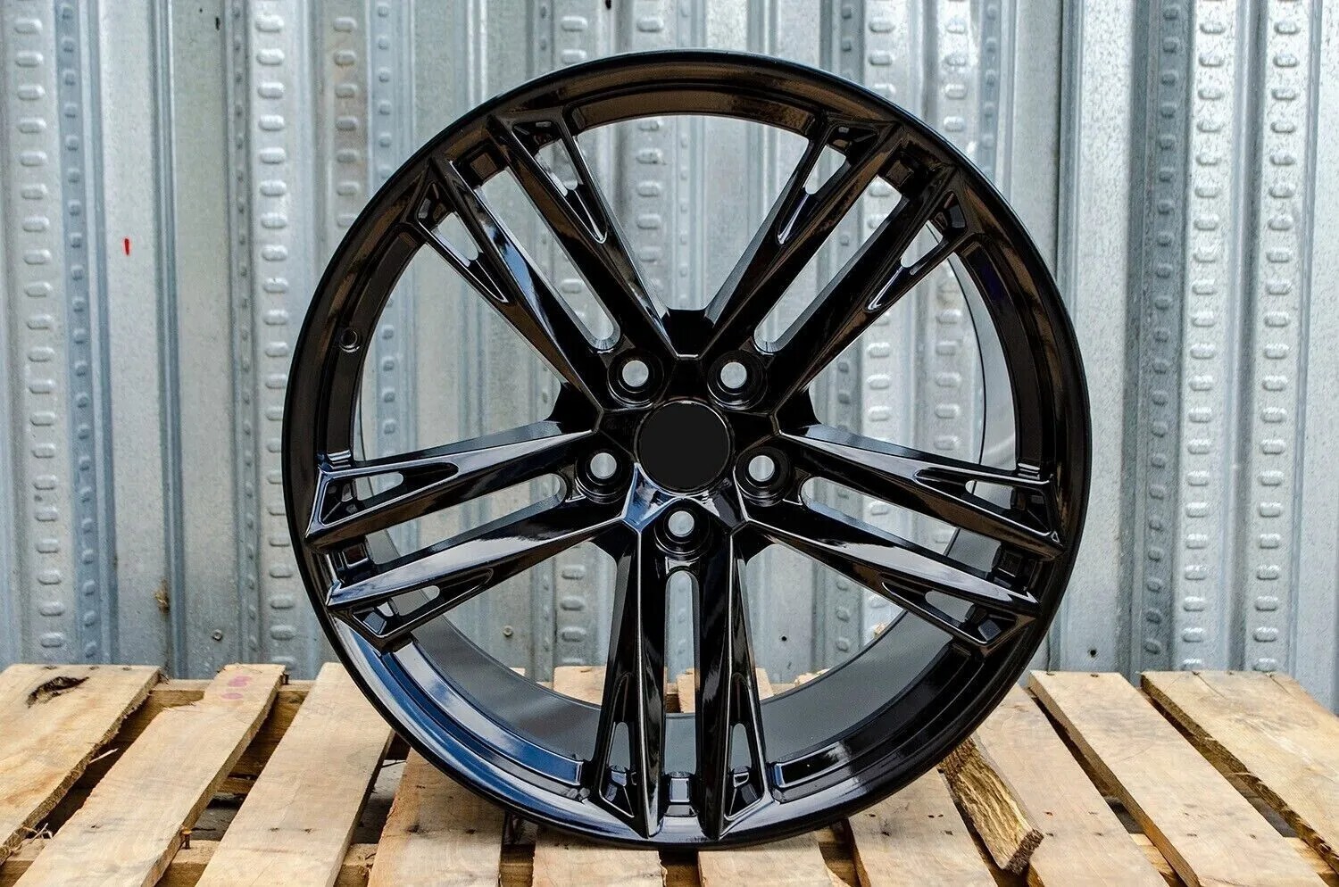(2)20x10 & (2)20x11 ZL1 Replica Rims Black Stagger Wheels Fit Camaro RS ...