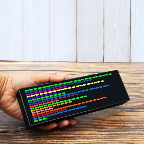 Music Spectrum Indicator VU Meter RGB Audio Level LED Display Amplifier ...