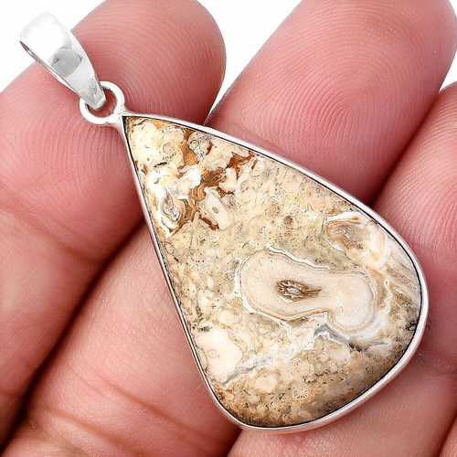 Natural Rock Calcy 925 Sterling Silver Pendant Jewelry P-1001 | eBay