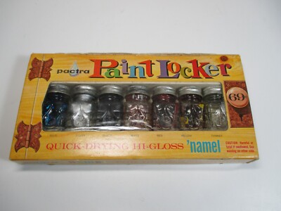 Vintage Pactra Paint Locker Paint Set 1968 | eBay