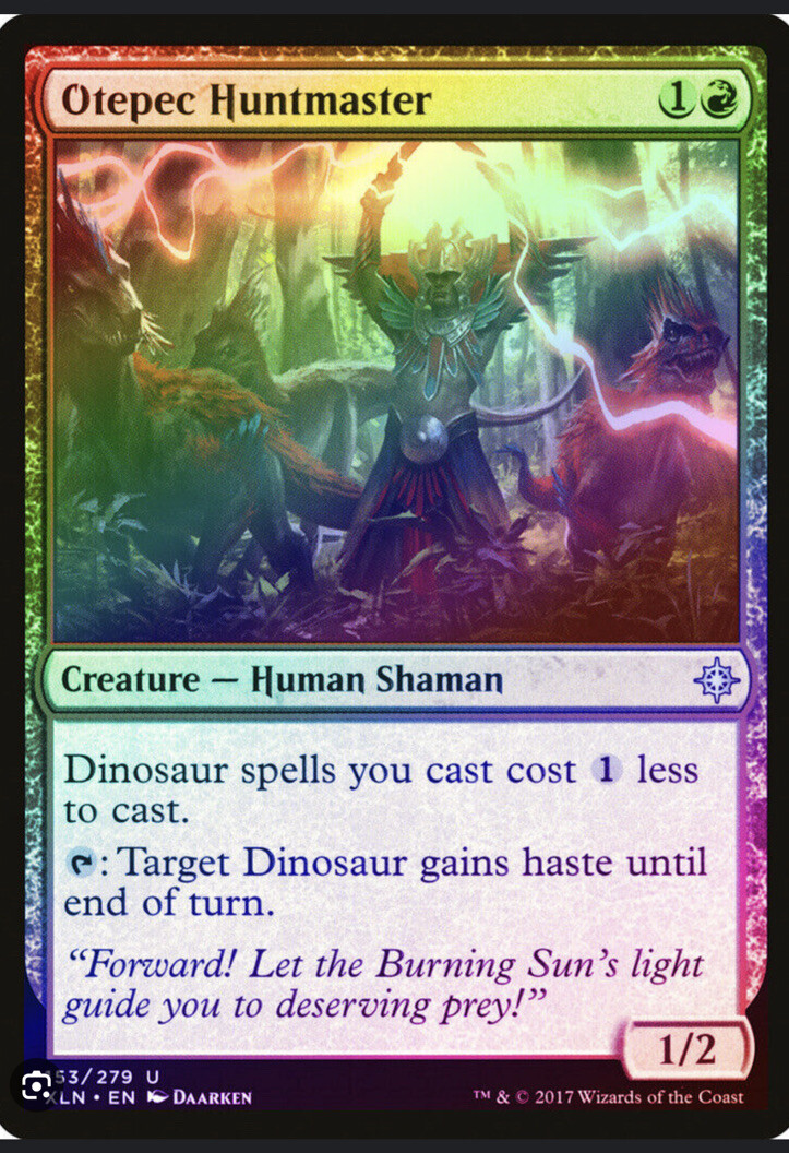 1 x Otepec Huntmaster FOIL Ixalan NM Red Uncommon MAGIC GATHERING MINT ...