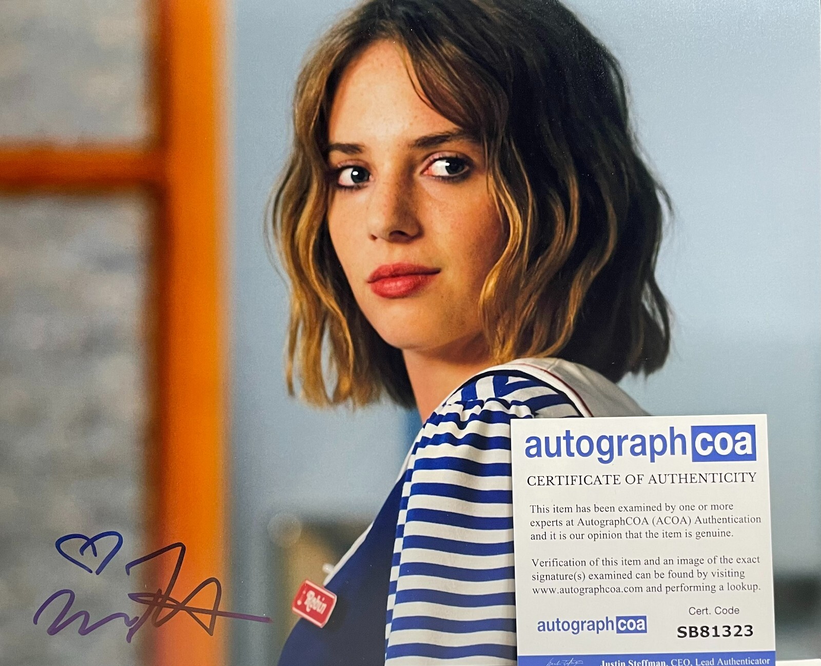 MAYA HAWKE signed Autogramm 20x25cm STRANGER THINGS in Person autograph ...