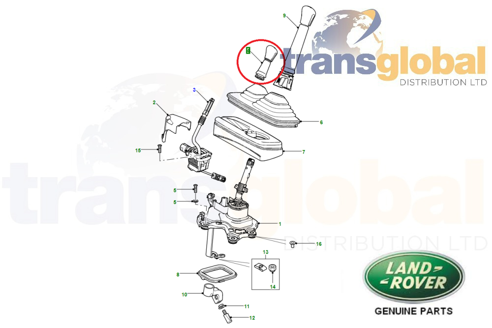 Land Rover Defender PUMA Transfer Box Change Lever Knob GENUINE ...
