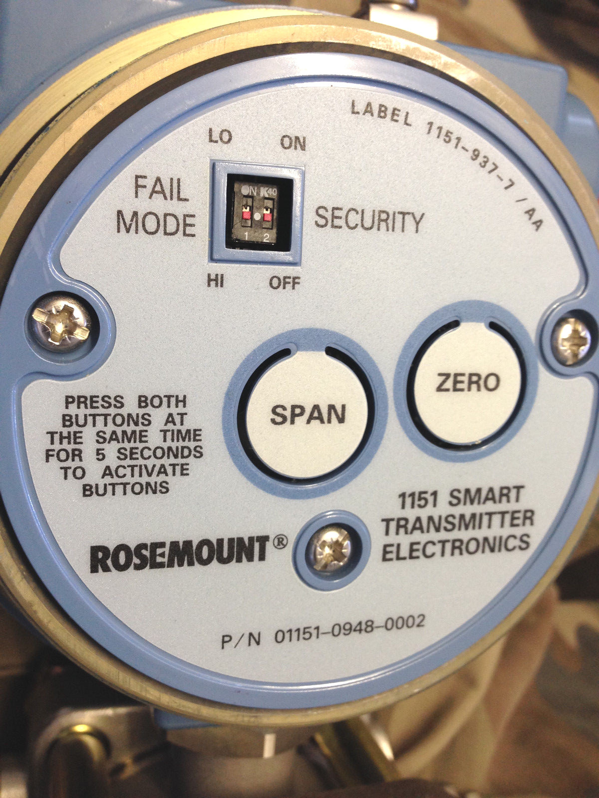 Rosemount 1151GP Smart Pressure Transmitter (0 to 150in 37.3kpa ...