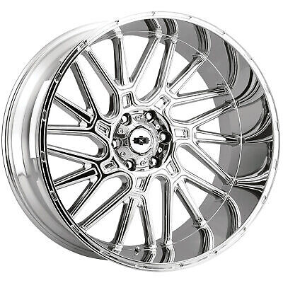 4-Vision 404 Brawl 20x10 6x5.5" -25mm Chrome Wheels Rims 20" Inch | eBay