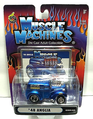 Bone Shaker Muscle Machines 1948 Anglia Blue Gasser 1/64 GS04-04 | eBay