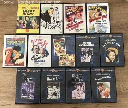 Lot of 13 Warner Archive Romantic Comedy DVDs 1930s-1940s MOD Mad Miss ...