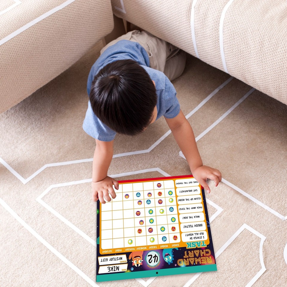 Reward Chart Pad For Kids With Chore Charts Magnetic Behavior Chart ...