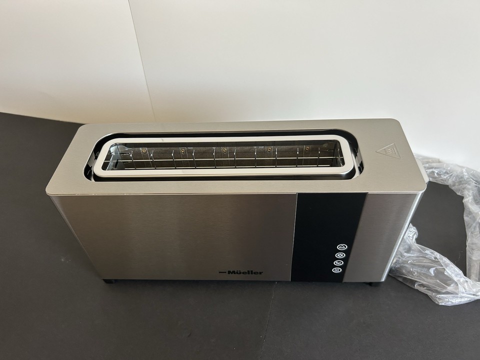 Mueller UltraToast Full Stainless Steel Toaster 2 Slice, Long Extra ...