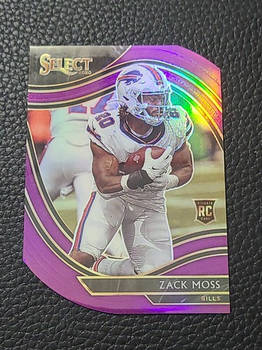 2020 Panini Select ZACK MOSS #369 RC Field Level Purple PRIZM Die-Cut ...