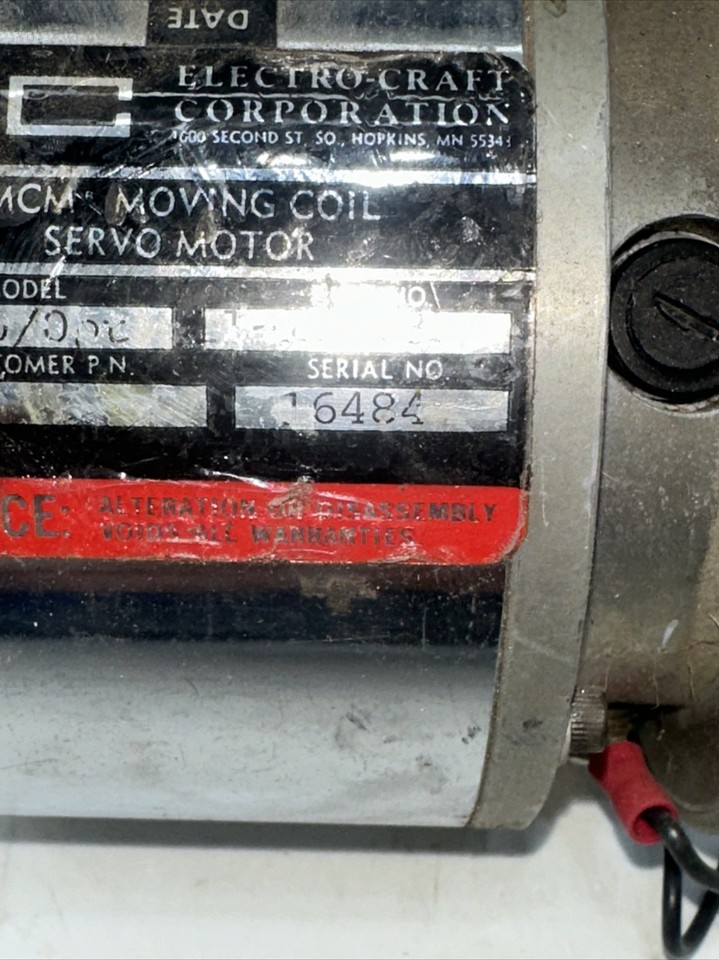 Electric Craft Permanent Magnet Servo Motor 1045 Vintage Servo Untested ...