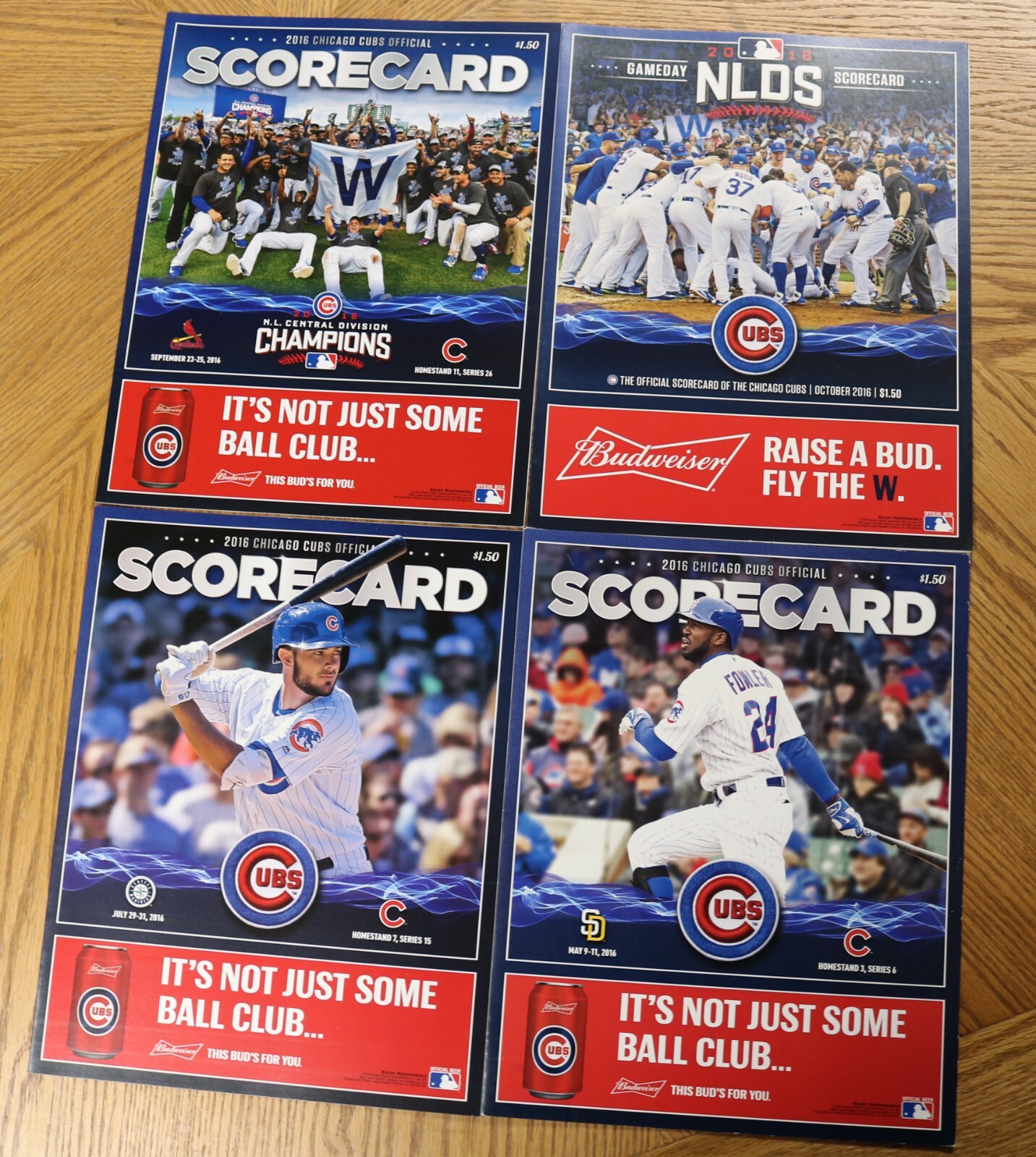 2016 CHICAGO CUBS OFFICIAL GAMEDAY SCORECARD | eBay