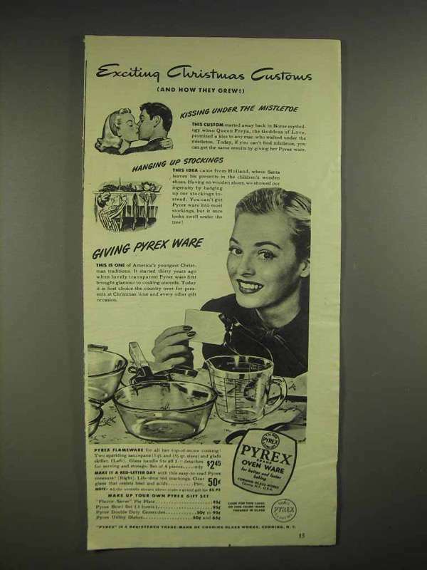 1945 Pyrex Oven Ware Ad - Flameware, Measure | eBay