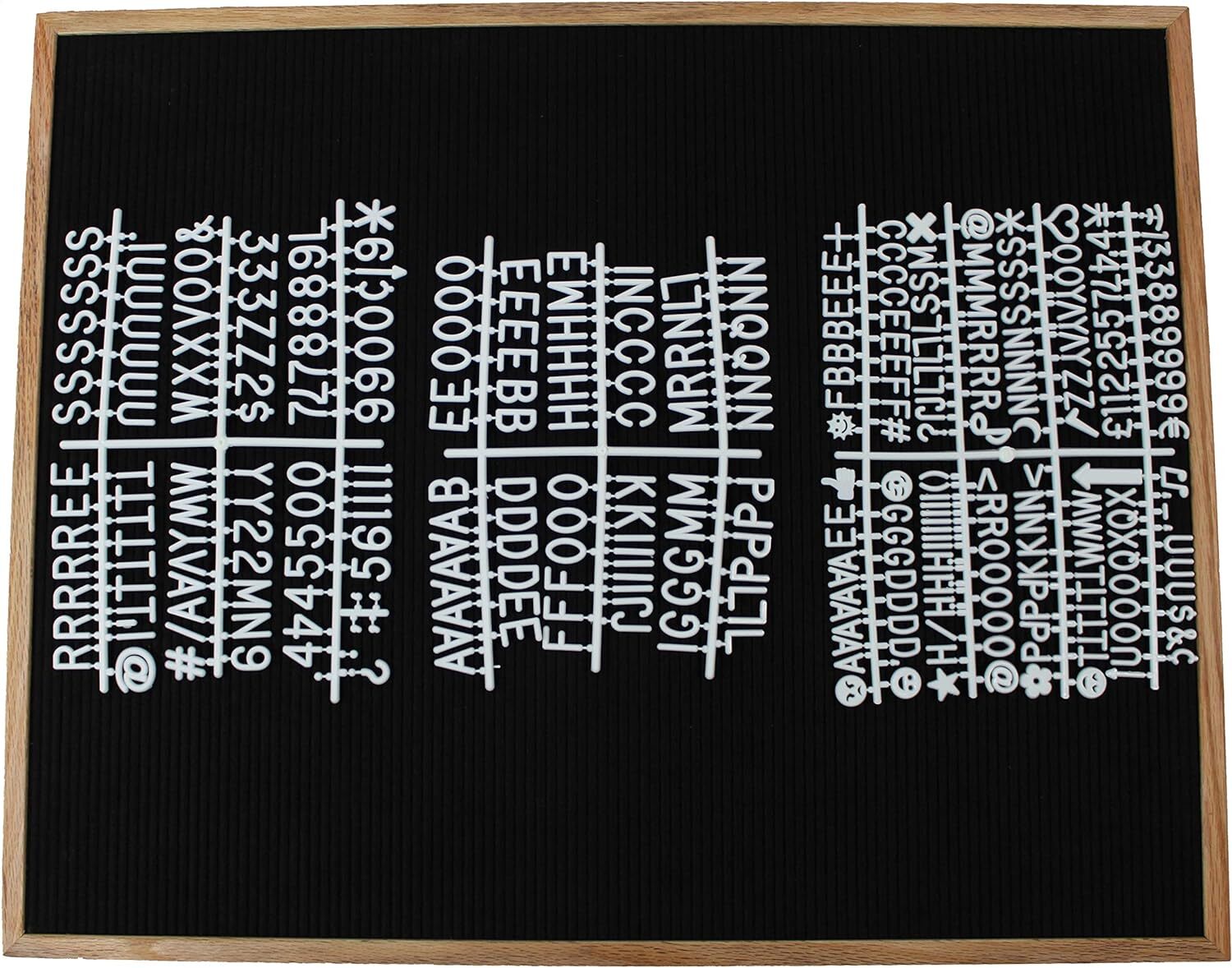 Extra Large Changeable Letter Board - Black Felt With Solid 24x30 Inch ...