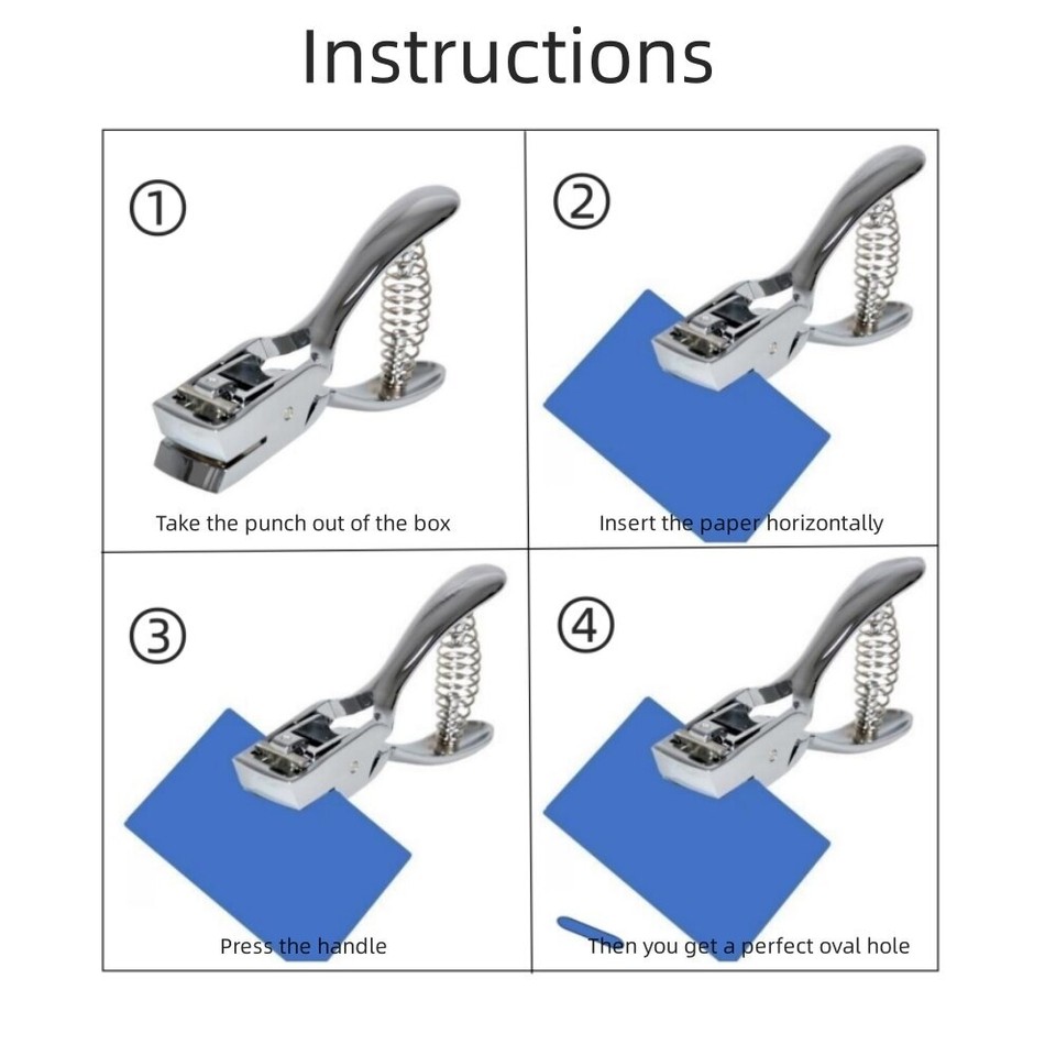 Slot Hole Punch, Single Hole with No Burrs, Perfect for Paper, Business ...