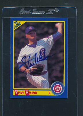 1990 Score #531 Steve Wilson Cubs Signed Auto *E5479 | eBay