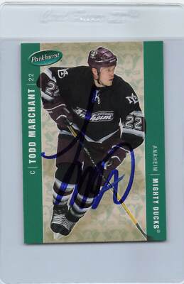 2005/06 Parkhurst #5 Todd Marchant Mighty Ducks Signed Auto *G2242 | eBay