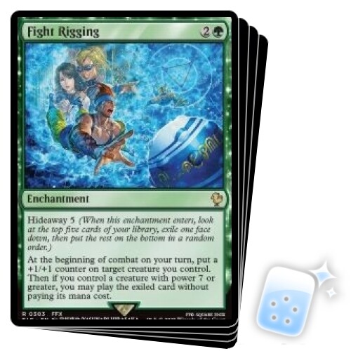 FIGHT RIGGING X4 Final Fantasy Commander Magic MTG MINT CARD | eBay