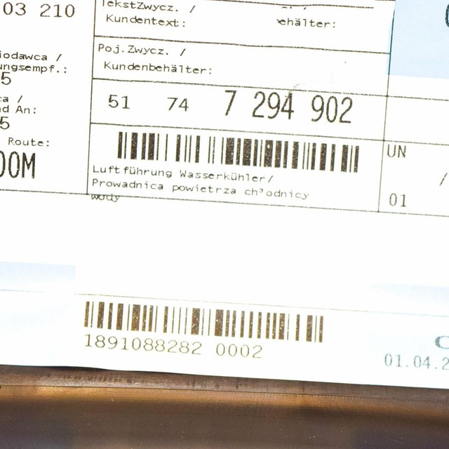 Genuine OEM BMW F34 Gran Turismo Radiator Air Duct 51747294902 for sale ...