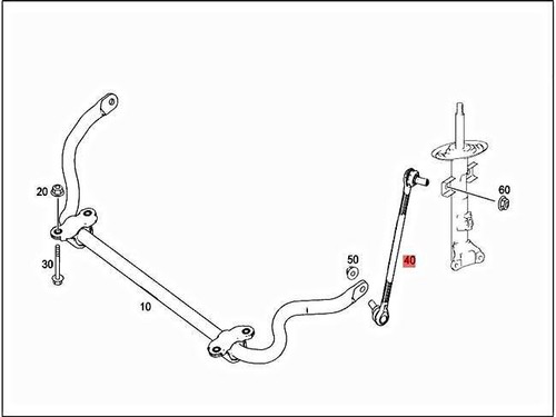 Genuine MERCEDES C207 S204 W204 X204 C-CLASS W204 Bar 2043200789 | eBay