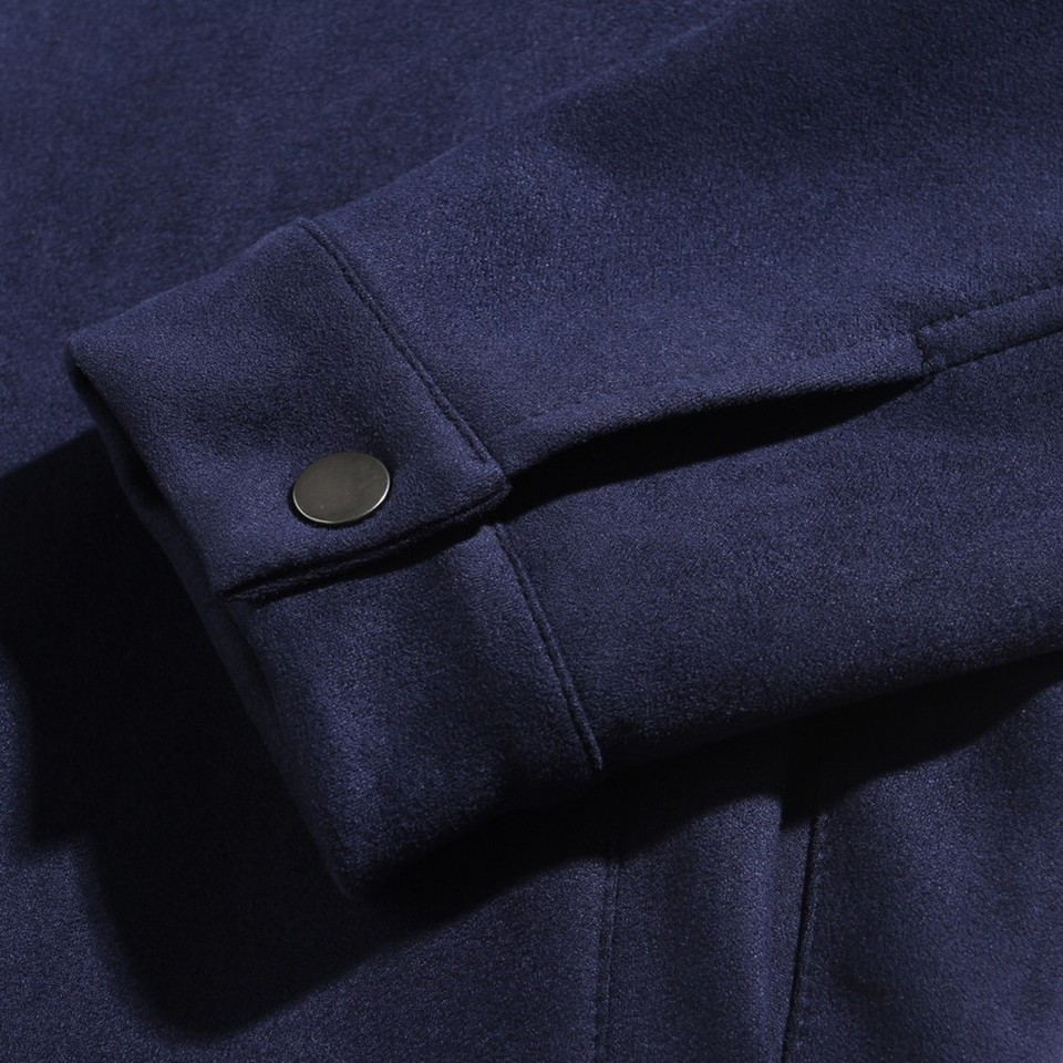 Stand Collar Jacket Lightweight Stand Collar Slim Fit Polyester Spandex ...