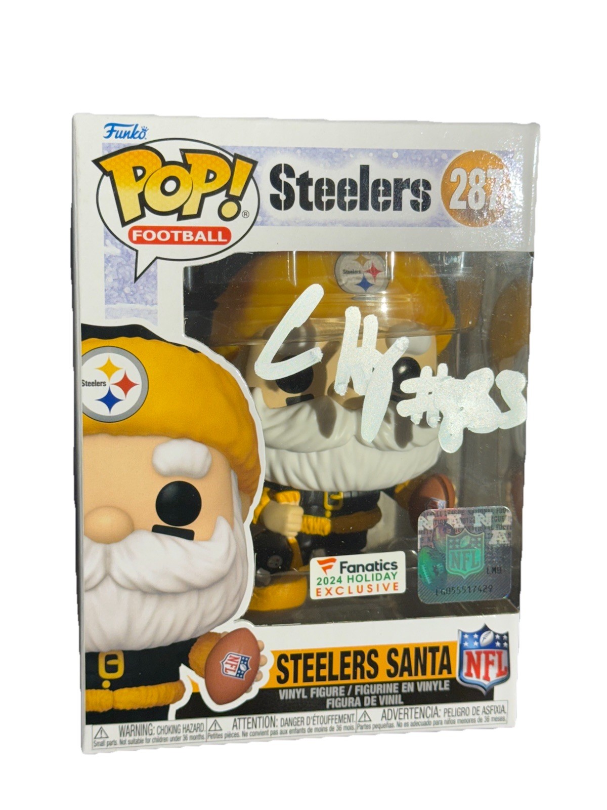 Connor Heyward Signed Pittsburgh Steelers 2024 Fanatics Santa Pop Funko ...