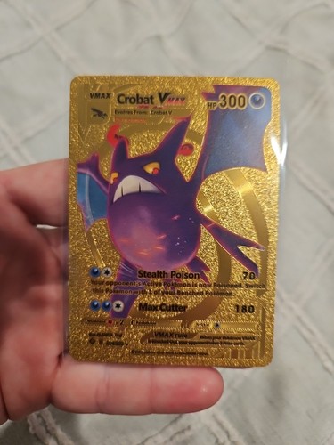 Crobat Vmax Gold Foil Fan Art Textured Collector Pokemon Card Purple | eBay
