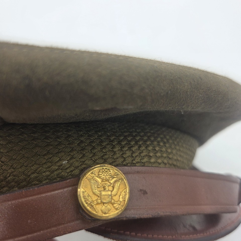 Vintage Silverwoods Hat Shop Los Angeles Wool Leather Motoring Cap ...