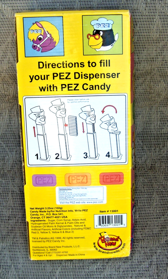Pez Dispenser 12.5" Clown / Blue Hat - Green Stem / Peter Pez In Box | eBay