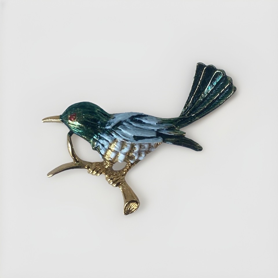 Vintage Gerry’s Enameled Bird Brooch Robin Shape | eBay