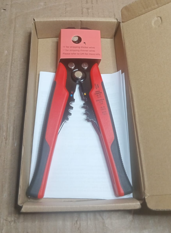 Amazon Basics Self-Adjusting Wire Stripper, Black/red | eBay UK