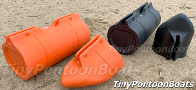 18" WIDE HDPE PLASTIC PONTOONS FLOATS PONTOON BOAT FLOATS WORK BARGE ...