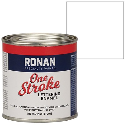 RONAN One Stroke Lettering Enamel Paint, White - 1/2 Pint #7200-L101 | eBay