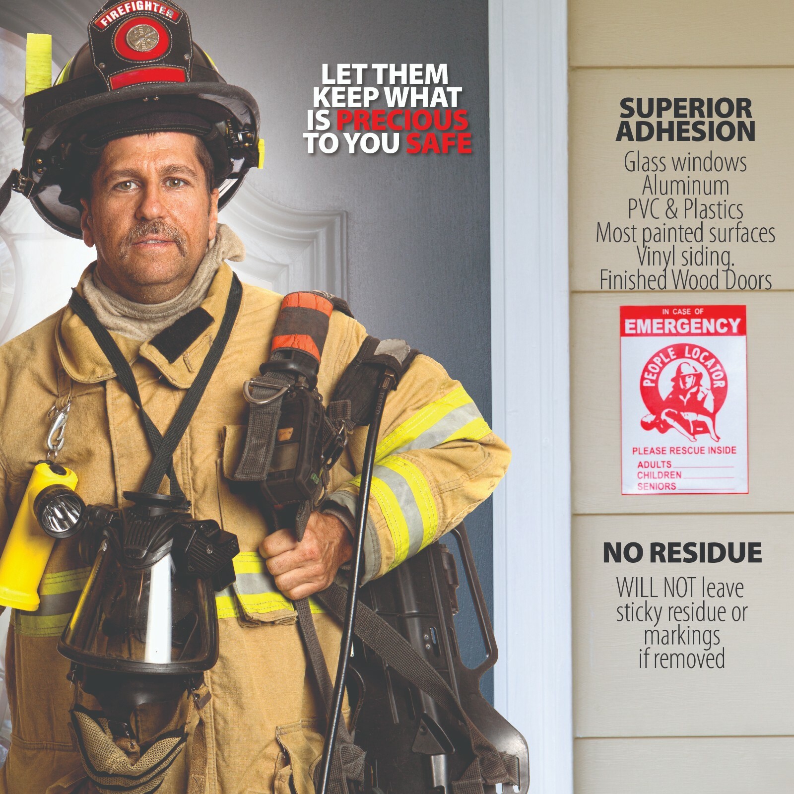 Fire Rescue Decals – Reflective Emergency Stickers for Kids, Adults ...