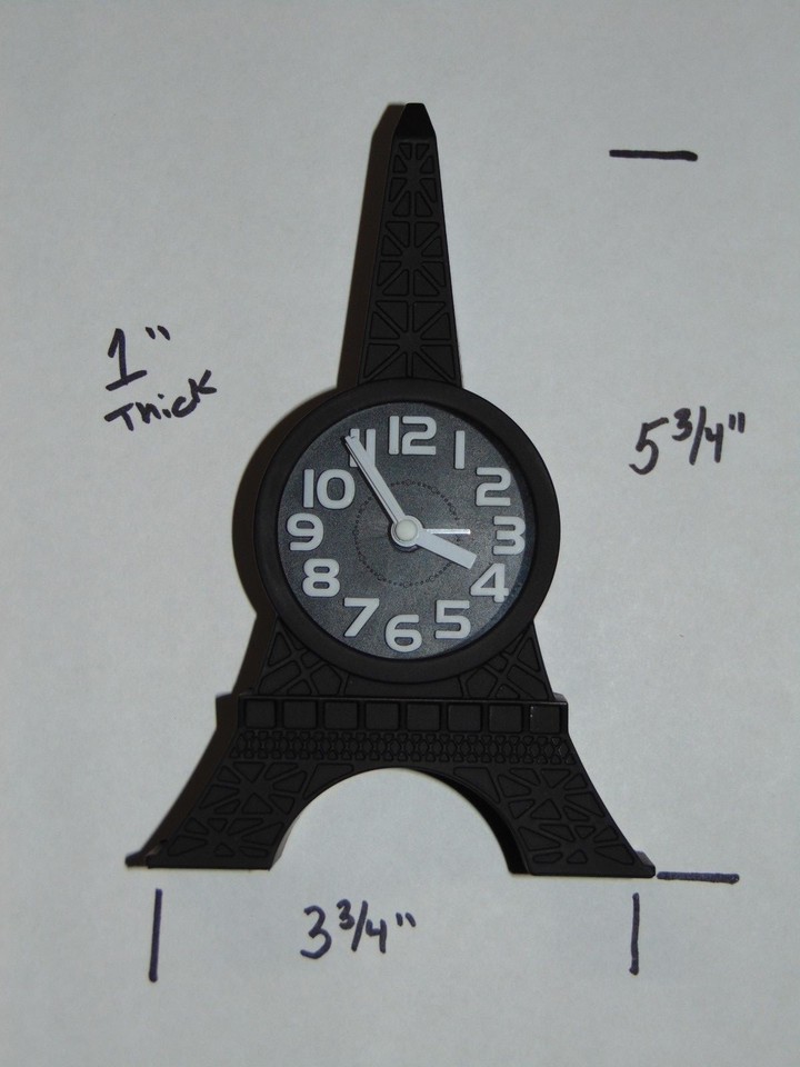 Eiffel Tower Shaped Alarm Clock USA Stocked And Shipped Battery ...
