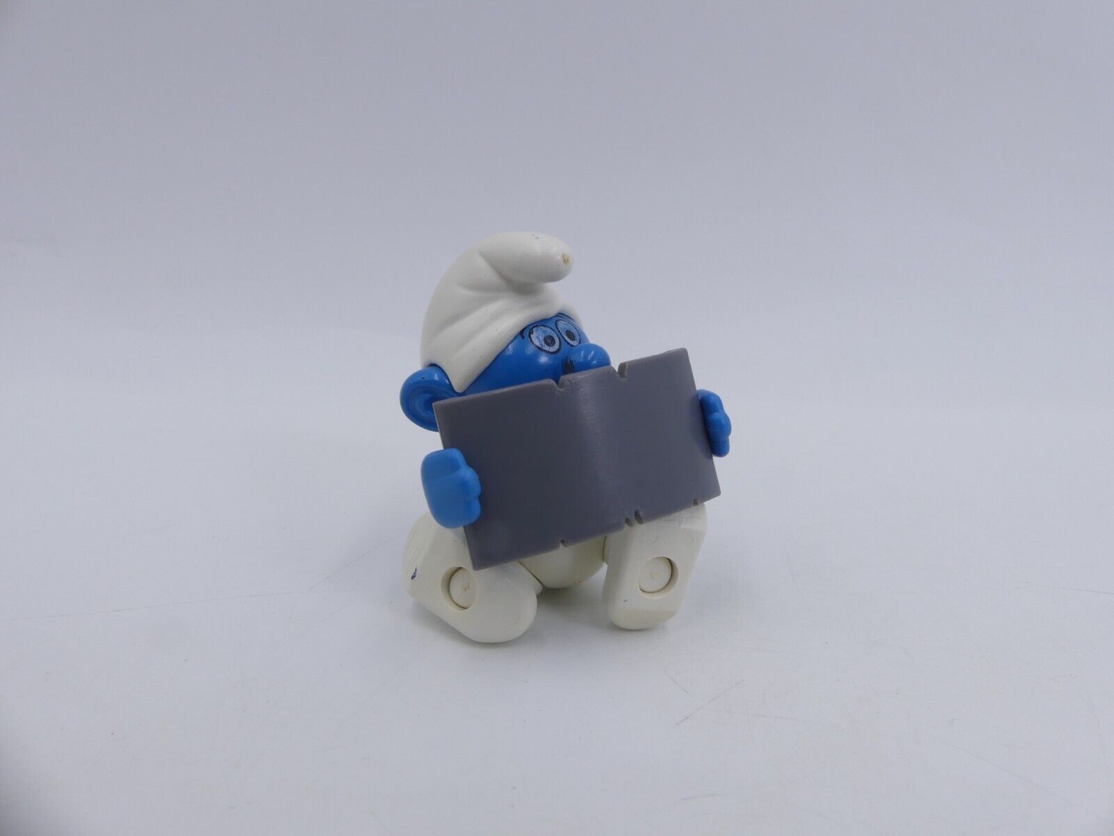 80'S VINTAGE GREEK PYROPLAST CLASSIC SINGING Smurf Rare PEYO 2" MINI ...