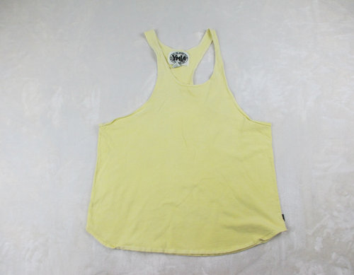 VINTAGE YMLA California Gym Gear Shirt Mens Extra Large Yellow Tank Top ...