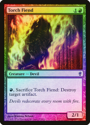 Torch Fiend FOIL Conspiracy NM Red Common MAGIC THE GATHERING CARD ...