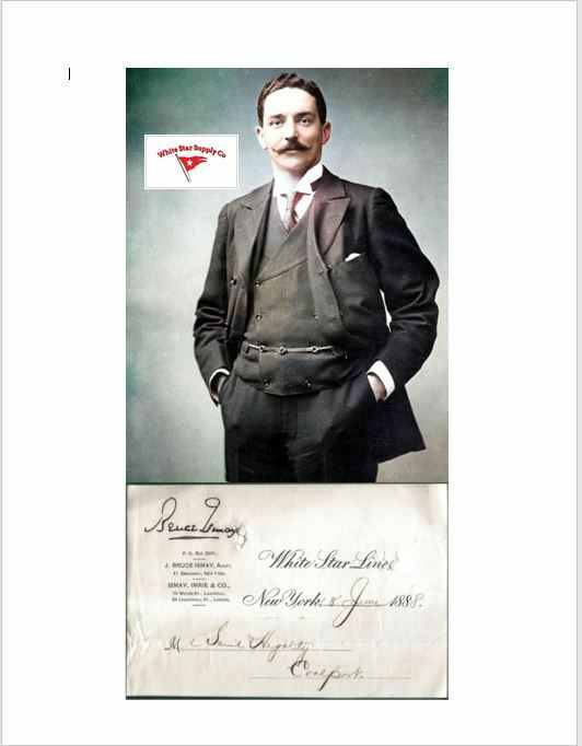 J. Bruce Ismay, WSL Titanic Colorized Photo with Signature | eBay